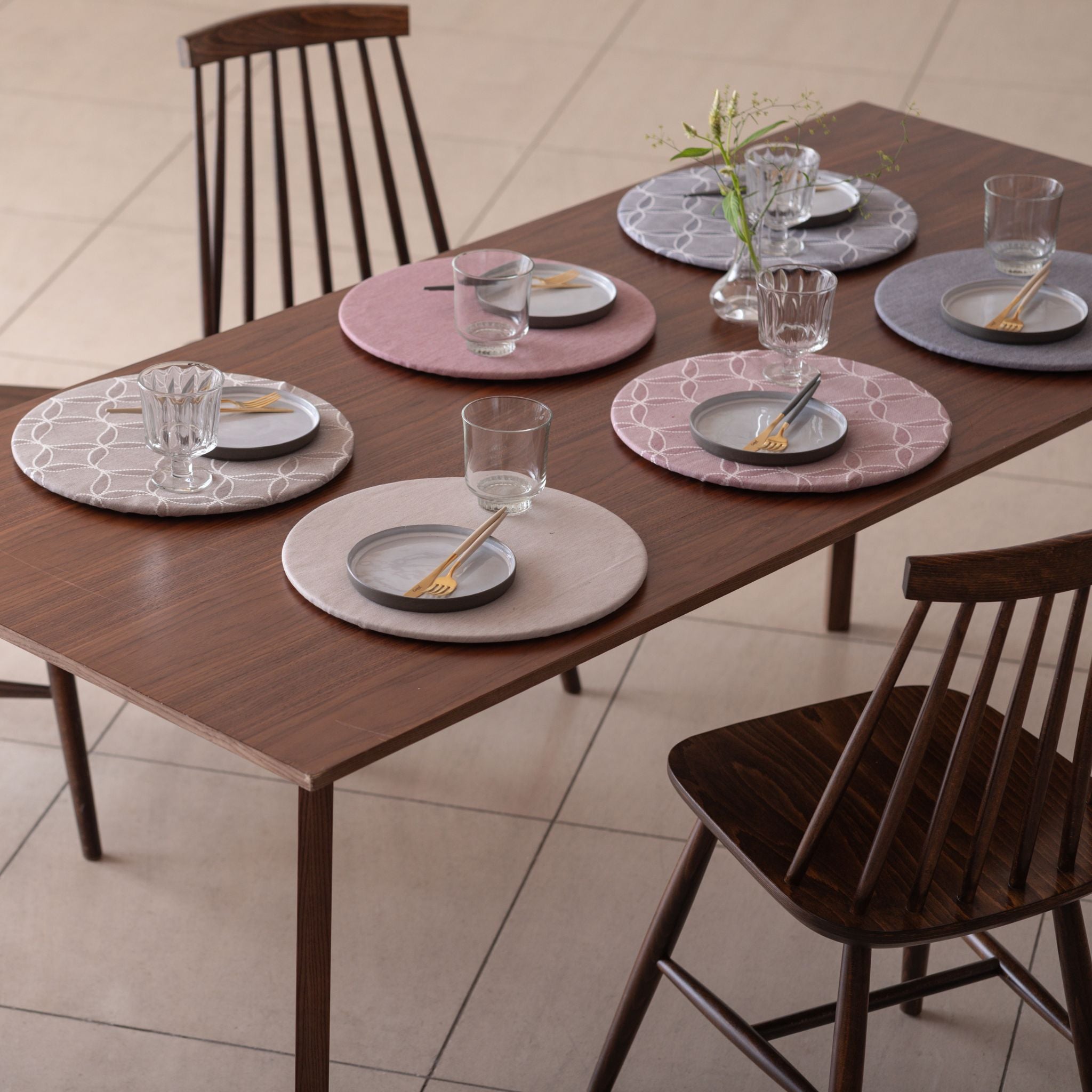 Azulejo Round Luncheon mat／アズレージョ 丸形ランチョンマット – partycreation shop